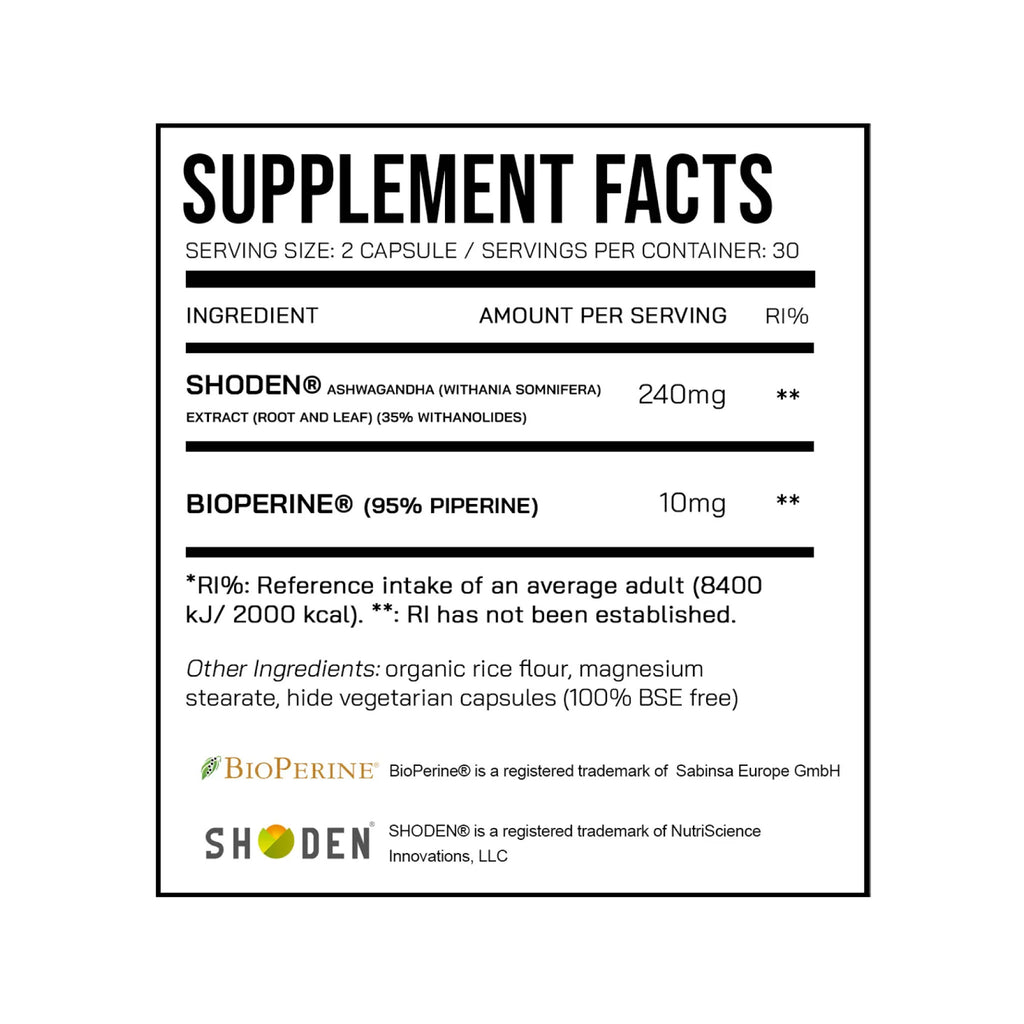 DNA Sports Shoden - Ashwagandha 60 Caps | Protein Superstore