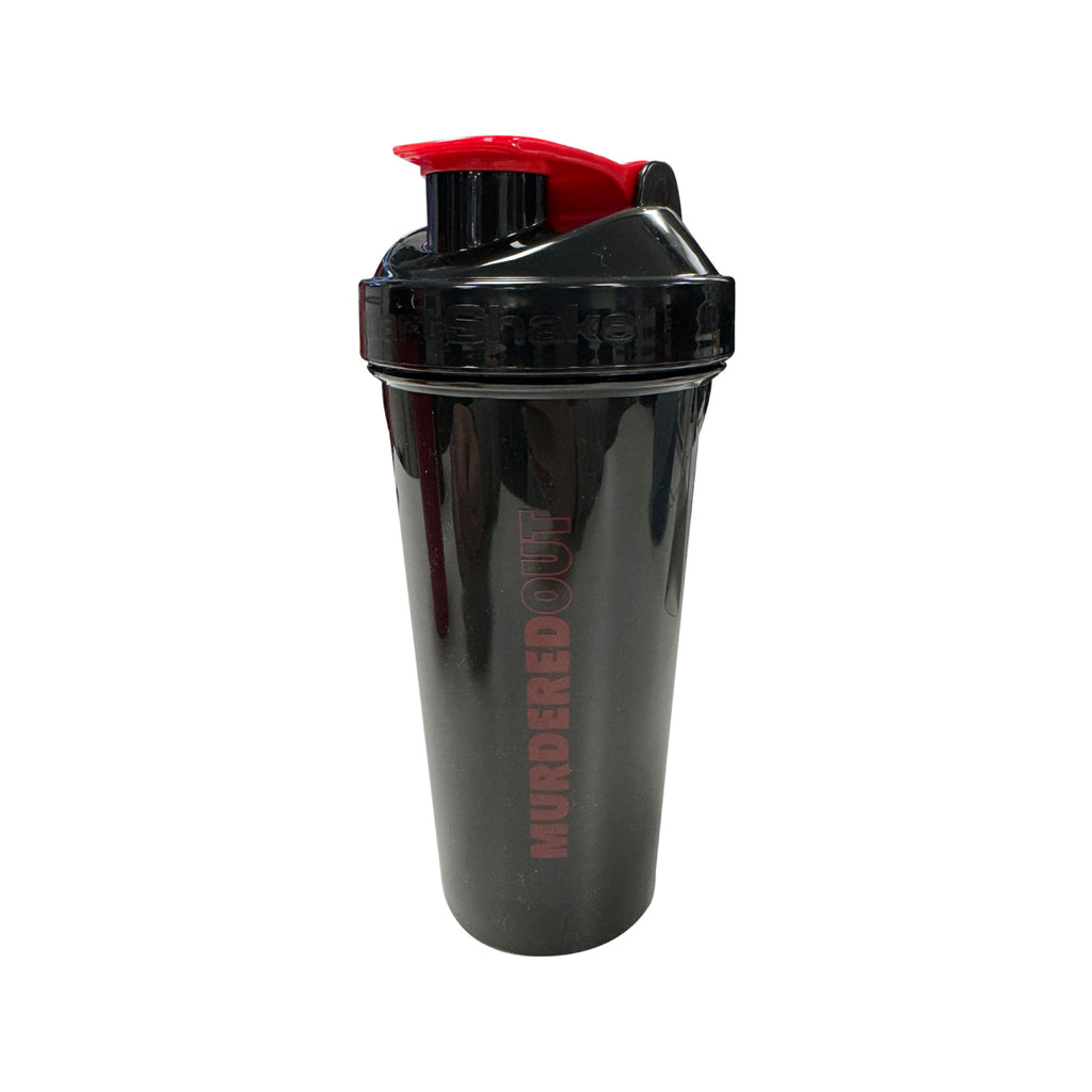 Murdered Out Smartshake Shaker 600ml Black & Red | Protein Superstore